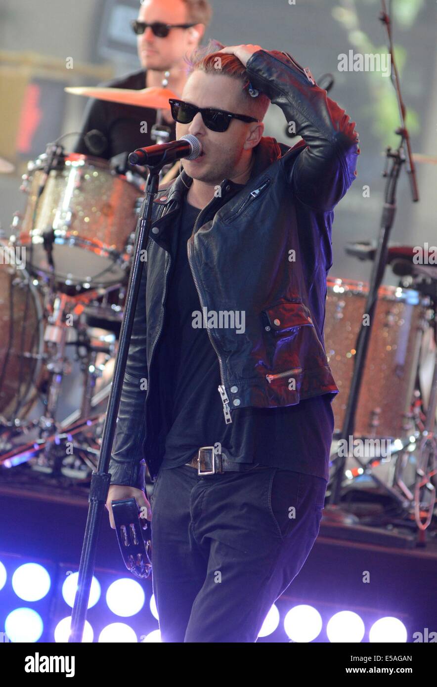 New York, NY, USA. 25th July, 2014. Ryan Tedder on stage for NBC Today ...