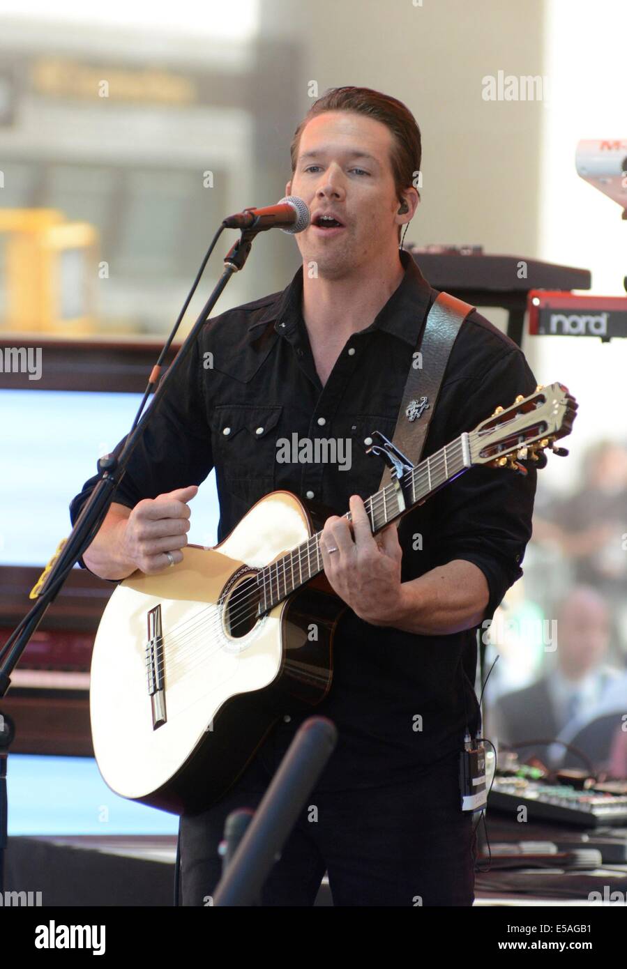 New York, NY, USA. 25th July, 2014. Zach Filkins on stage for NBC Today ...