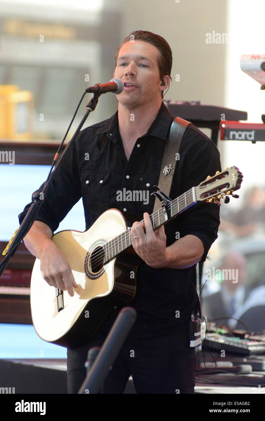 New York, NY, USA. 25th July, 2014. Zach Filkins on stage for NBC Today ...