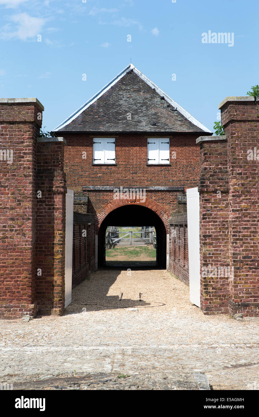 Landport gate at Tilbury Fort, Essex, England, UK Stock Photo - Alamy