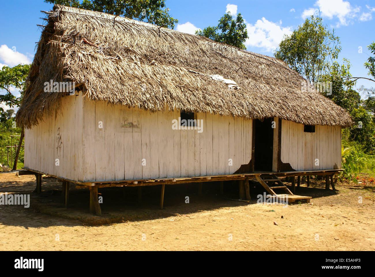 Peru, Peruvian Amazonas landscape. The photo present typical indian ...