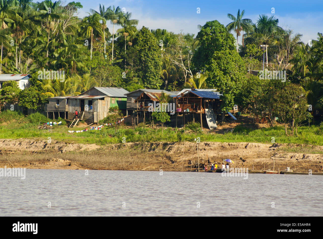 Peru, Peruvian Amazonas landscape. The photo present typical indian ...