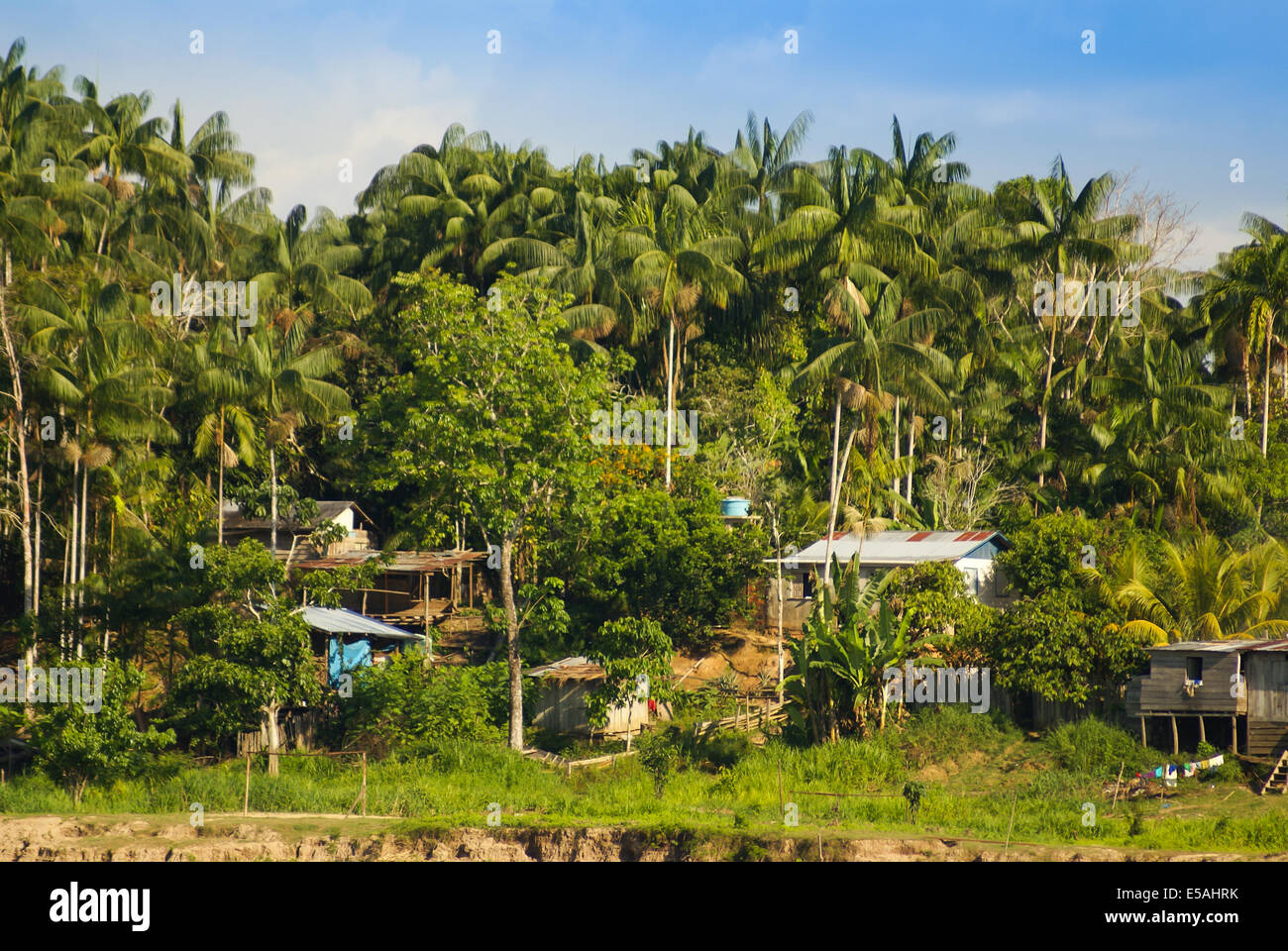 Peru, Peruvian Amazonas landscape. The photo present typical indian ...