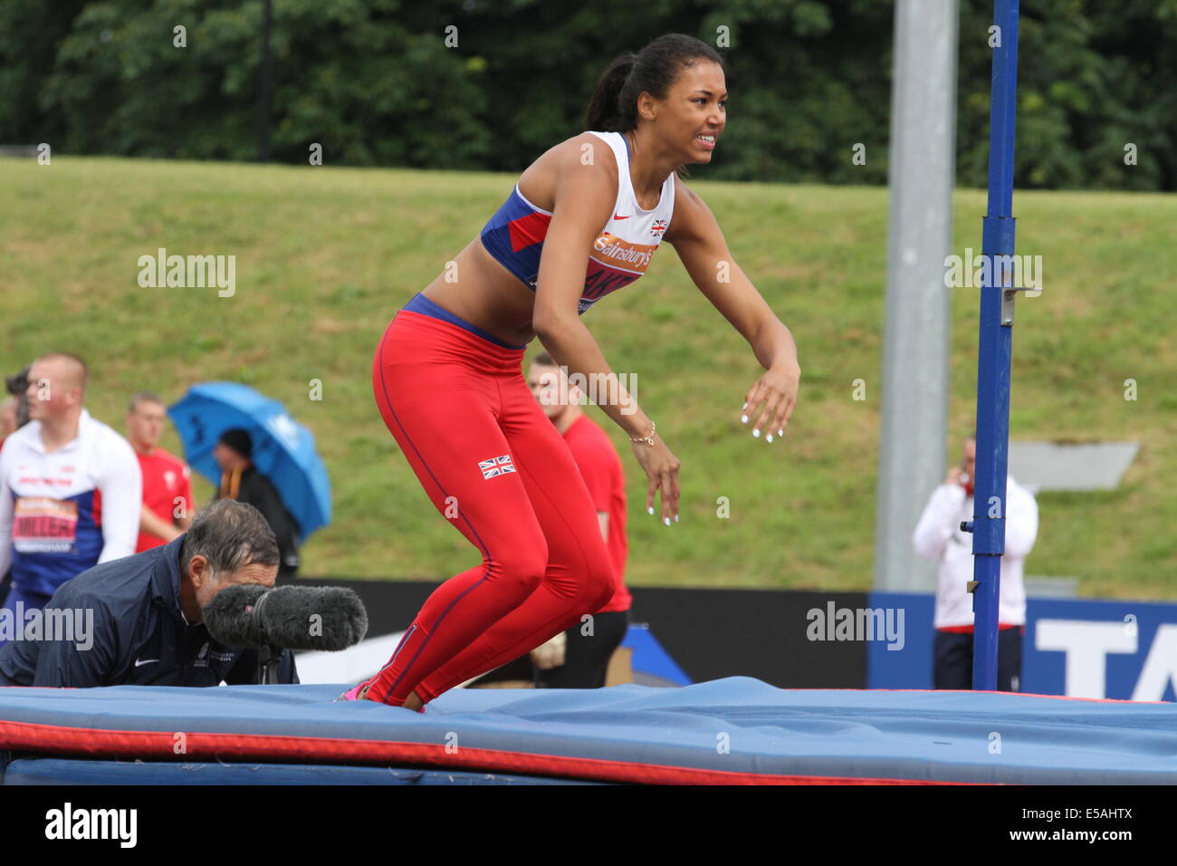 Morgan Lake Women's High Jump Stock Photo - Alamy