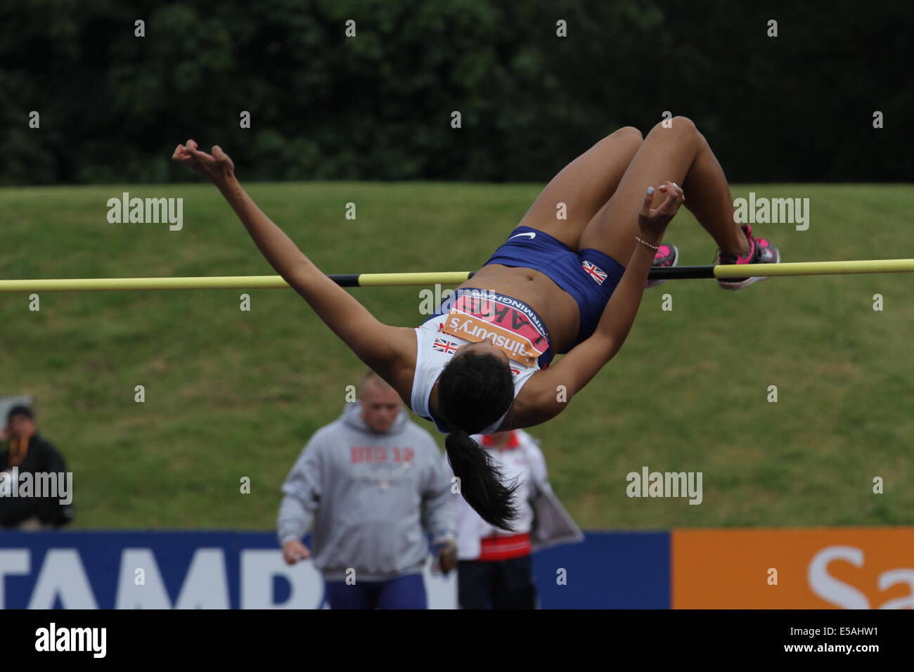 Morgan Lake Women's High Jump Stock Photo - Alamy
