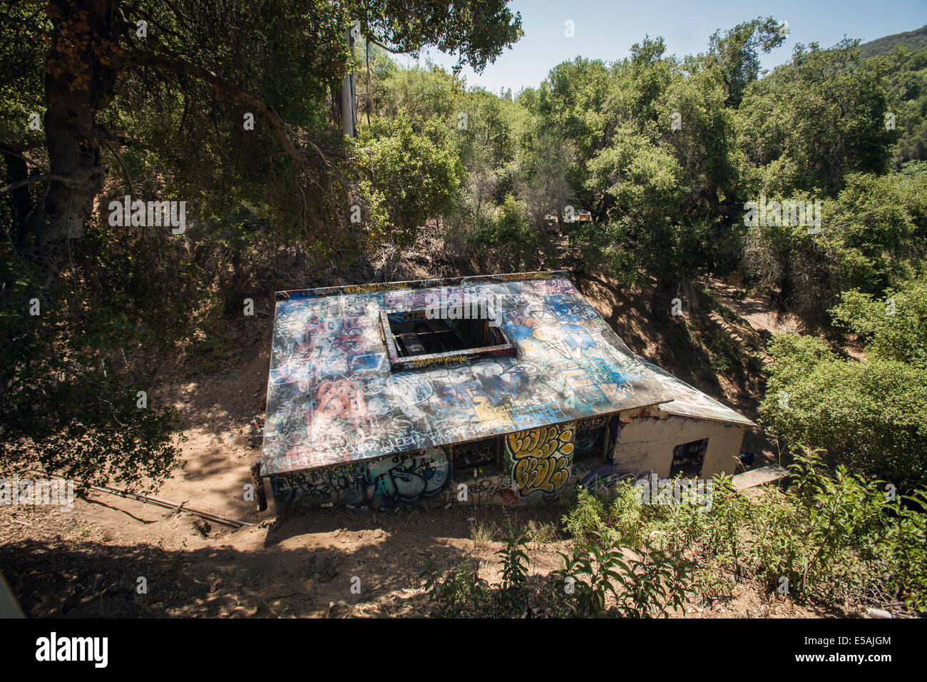 The remains of The Murphy Ranch designed as a base for Nazi activities ...