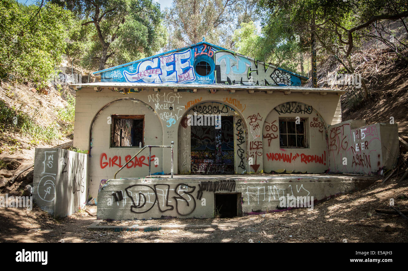 The remains of The Murphy Ranch designed as a base for Nazi activities ...