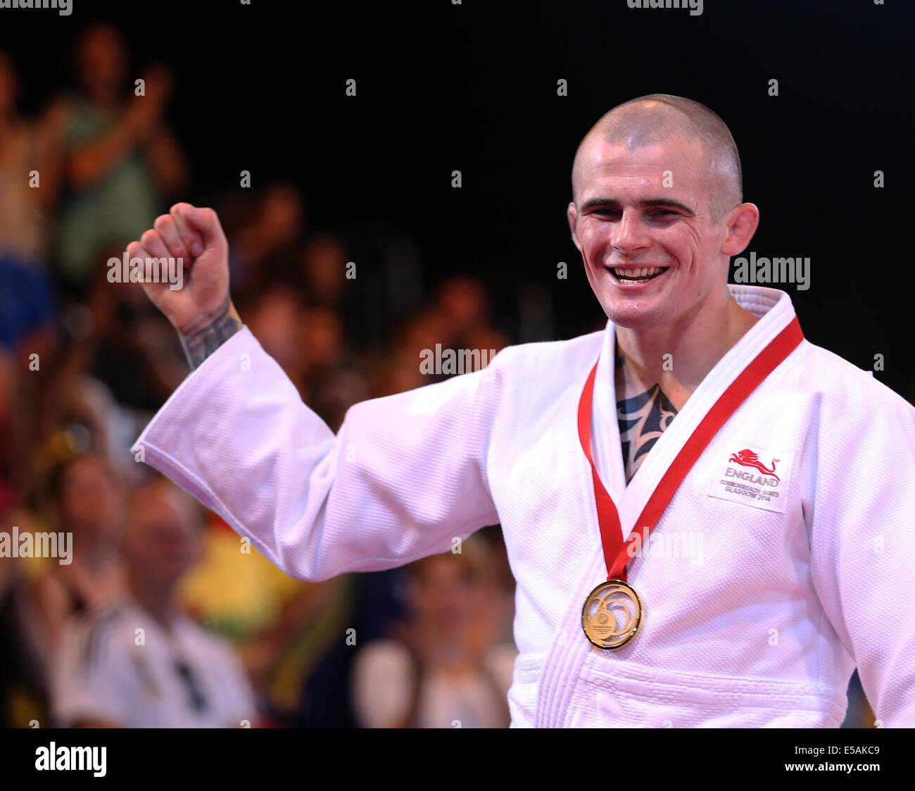 DANNY WILLIAMS WINS GOLD -73KG JUDO SECC GLASGOW SCOTLAND 25 July 2014 ...