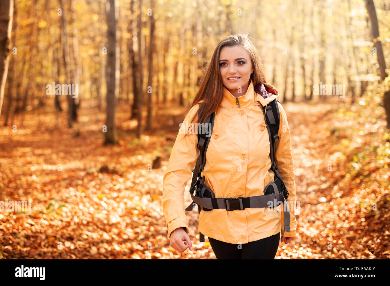 Beautiful female hiker hi-res stock photography and images - Alamy