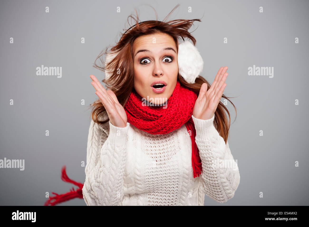 Scarf wind hand hi-res stock photography and images - Alamy