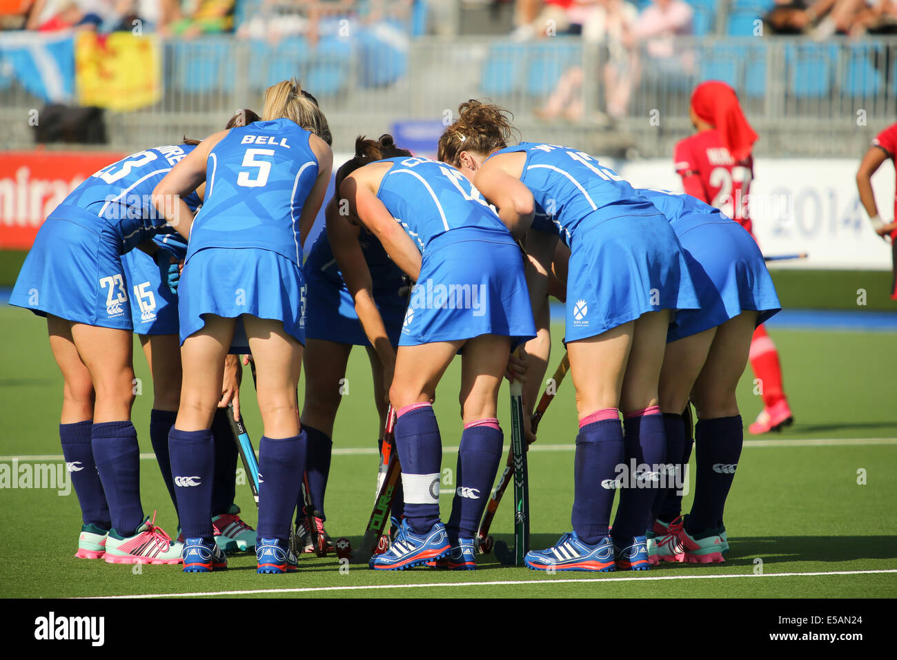 Glasgow Scotland, UK. 25th July, 2014. Scotland's women take emphatic ...