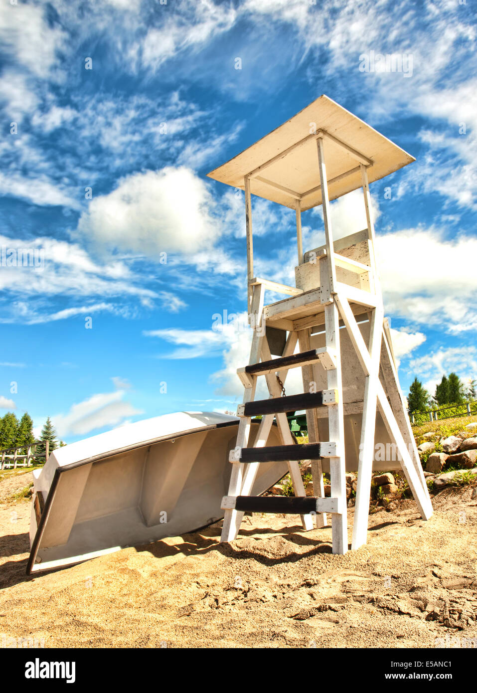 Lifeguard row boat beach hi-res stock photography and images - Alamy
