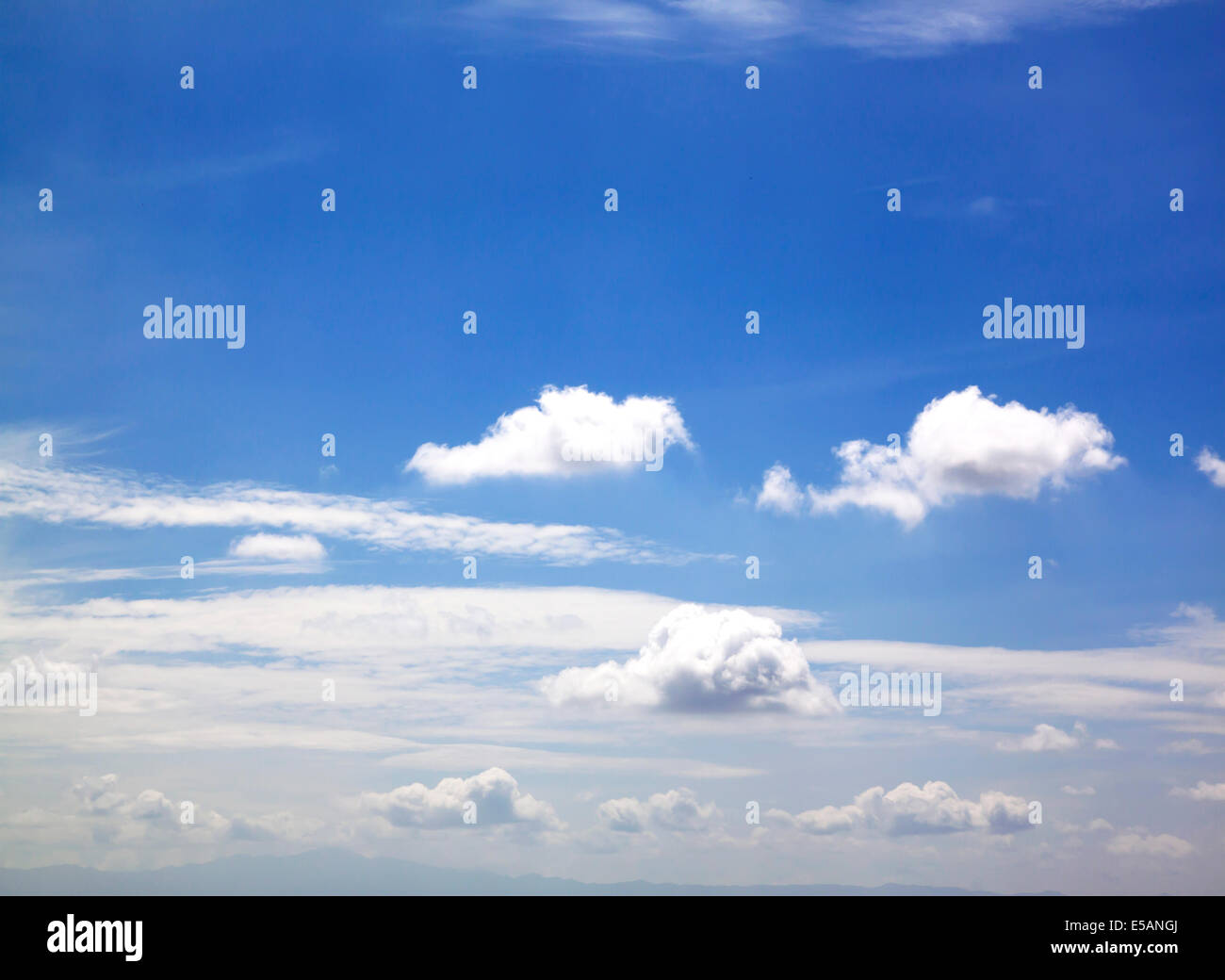 blue sky with cloud closeup natural background Stock Photo - Alamy