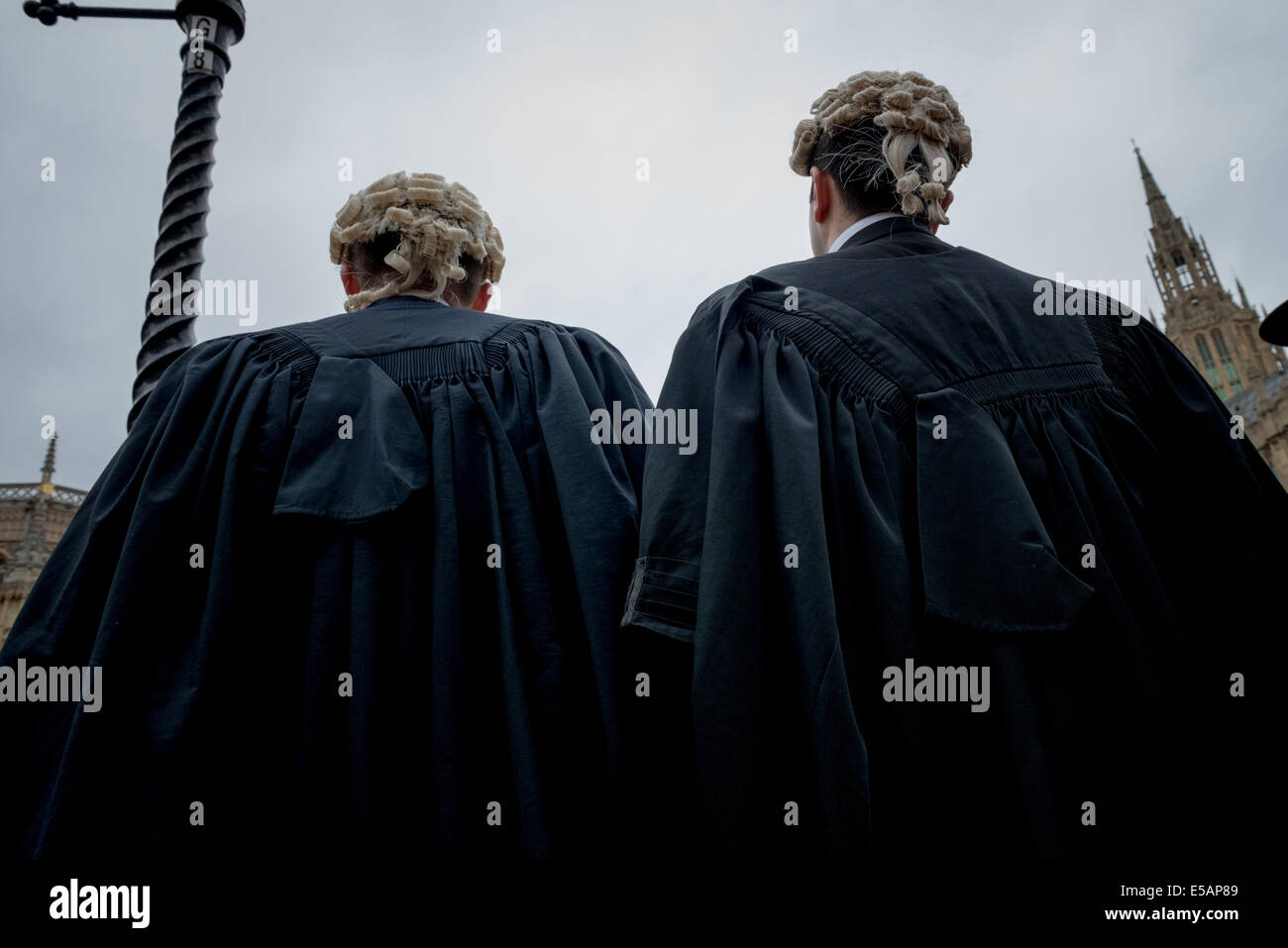 Outraged Lawyers protest destruction of Legal Aid in London Stock Photo ...