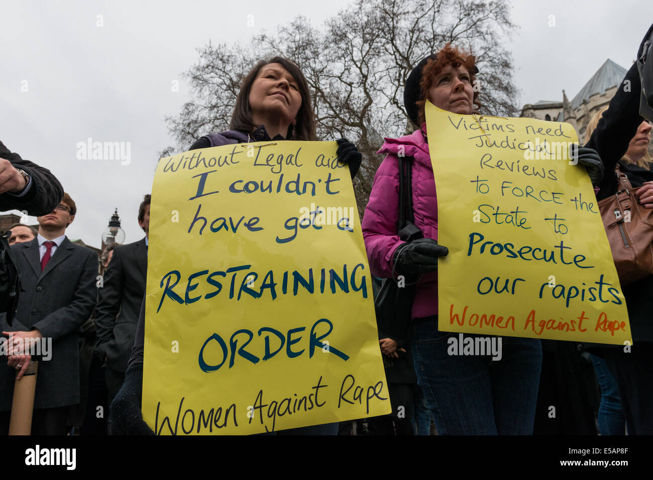 Outraged Lawyers protest destruction of Legal Aid in London Stock Photo ...