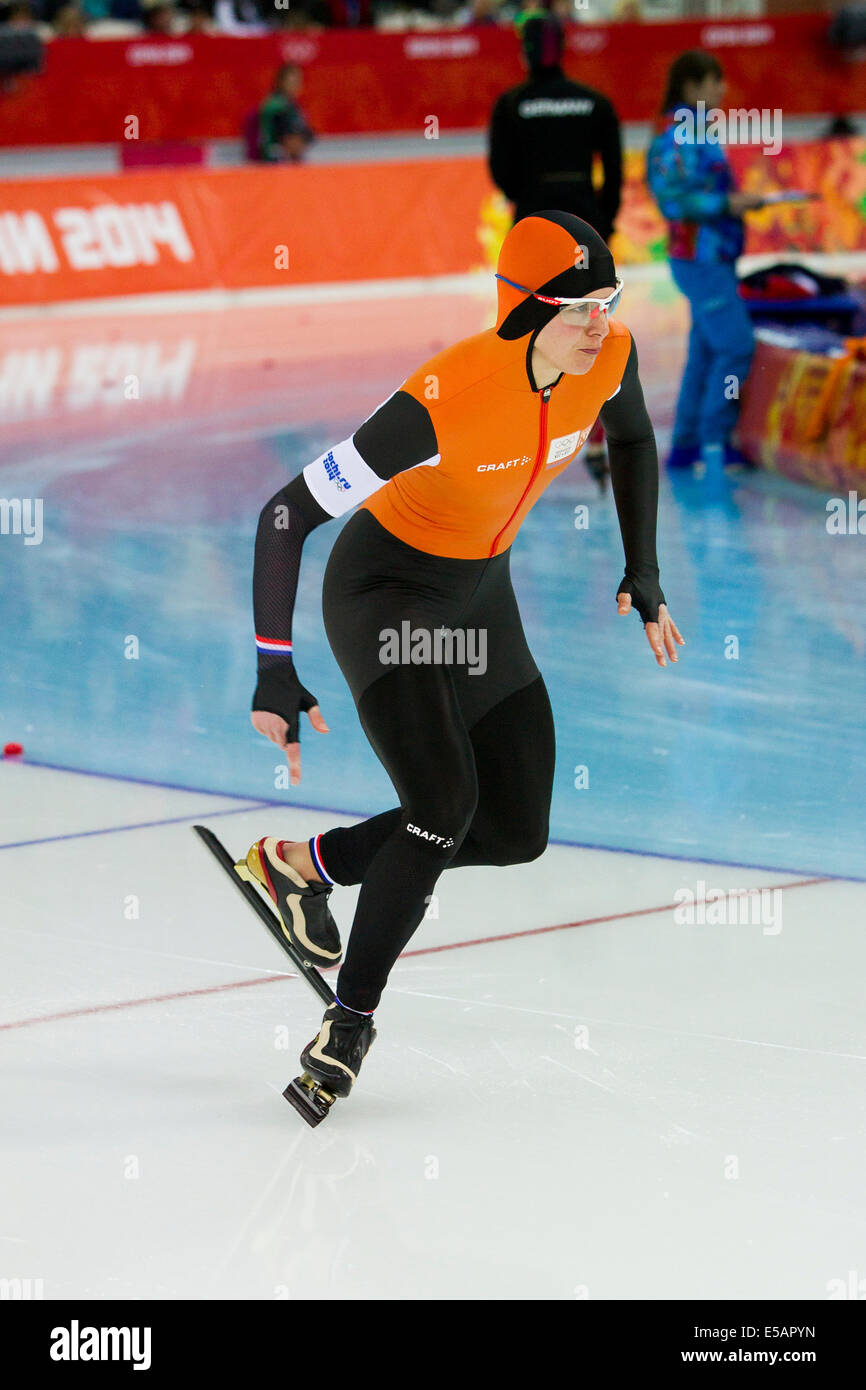 Marrit Leenstra (NED) competing in Women's 1500m Speed Skating at the ...