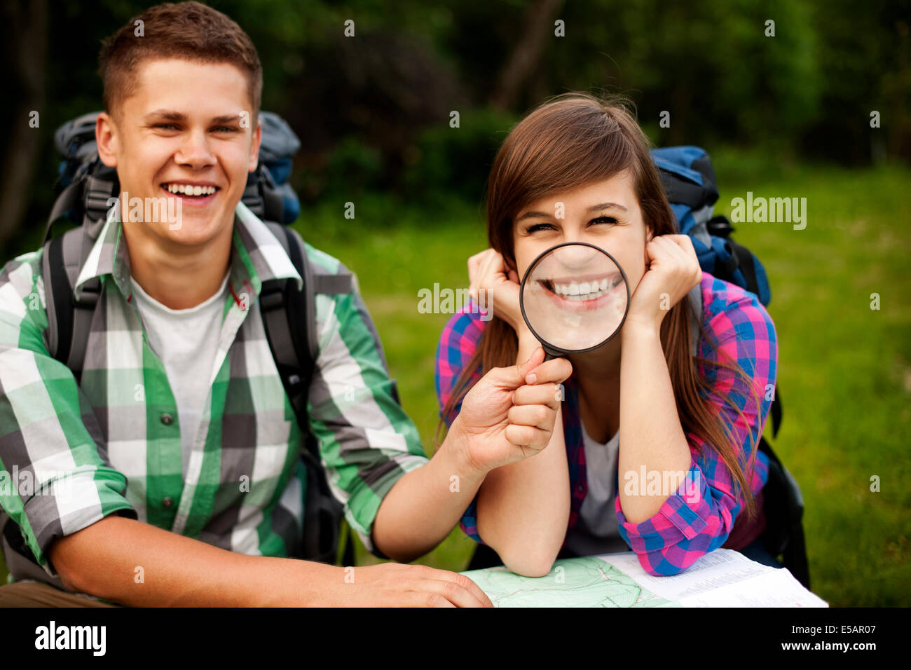 Map of forest hi-res stock photography and images - Alamy