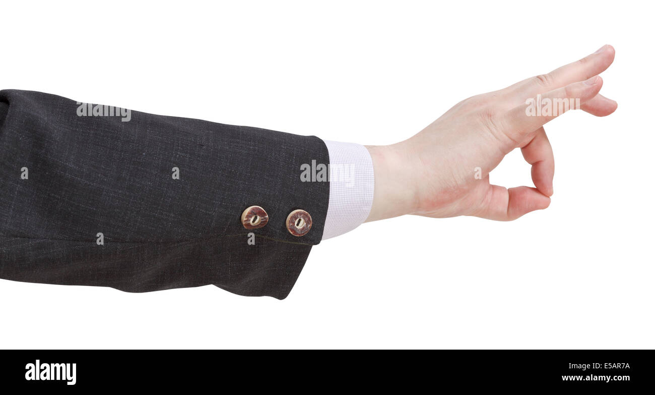 okay sign - hand gesture isolated on white background Stock Photo - Alamy