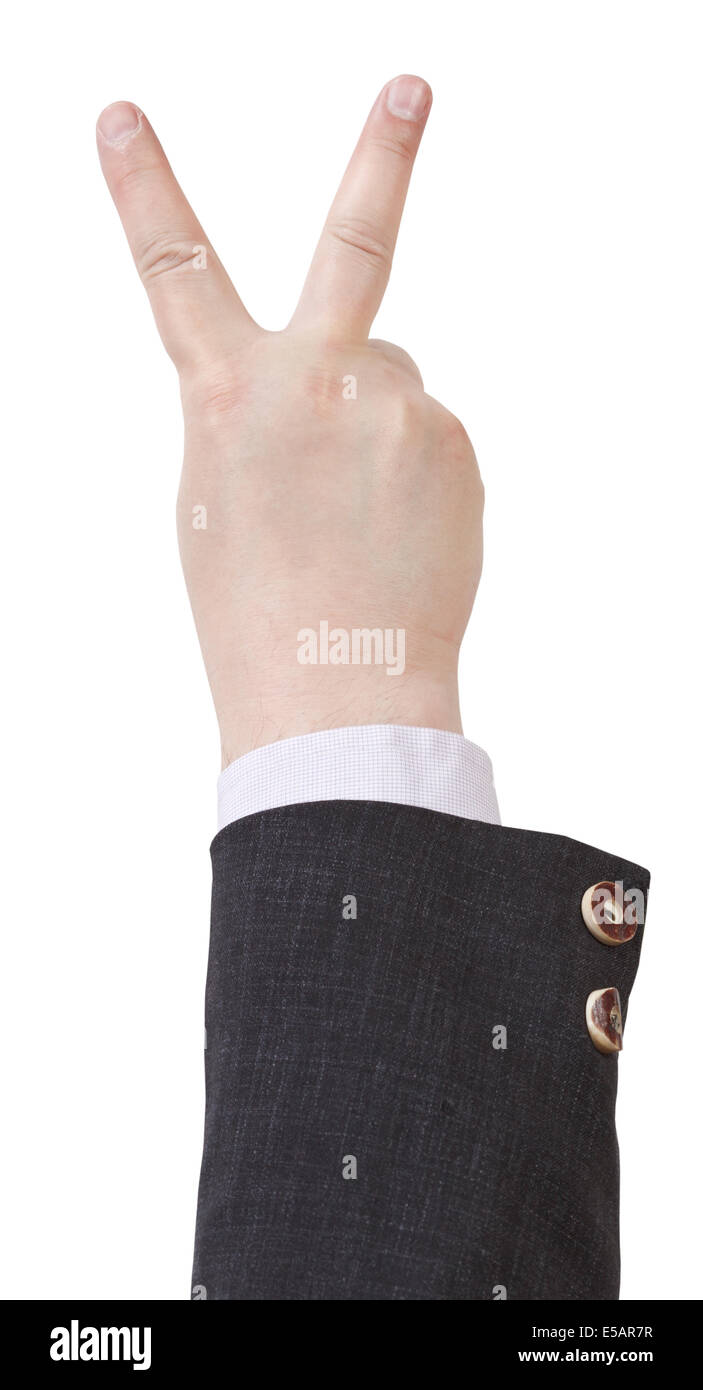 Victory sign hand hi-res stock photography and images - Alamy