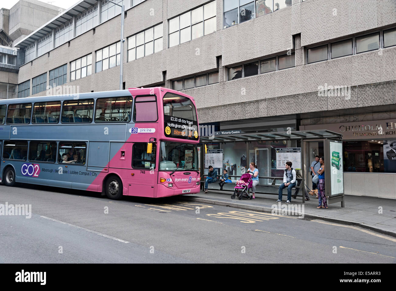 Bus Stop In Nottingham City High Resolution Stock Photography and ...