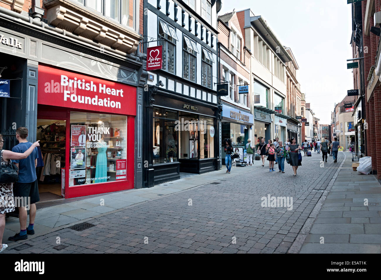 British heart foundation charity shop nottingham research hi-res stock ...