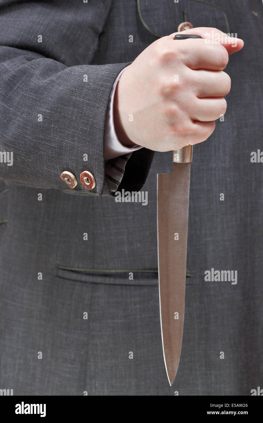 Robber knife in hand hi-res stock photography and images - Alamy