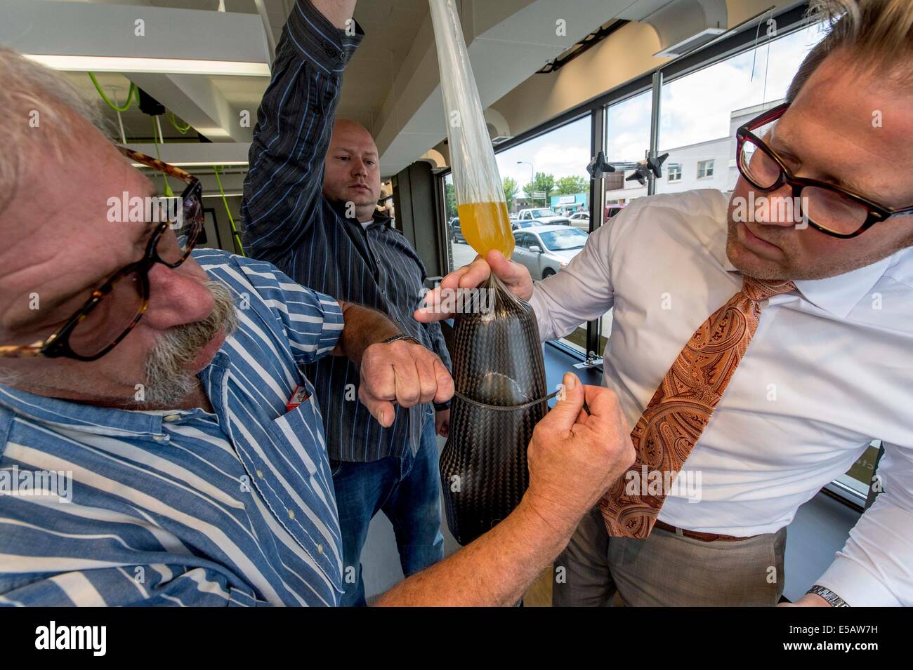 Rochester, Minnesota, USA. 25th July, 2014. From right, Limb Lab ...