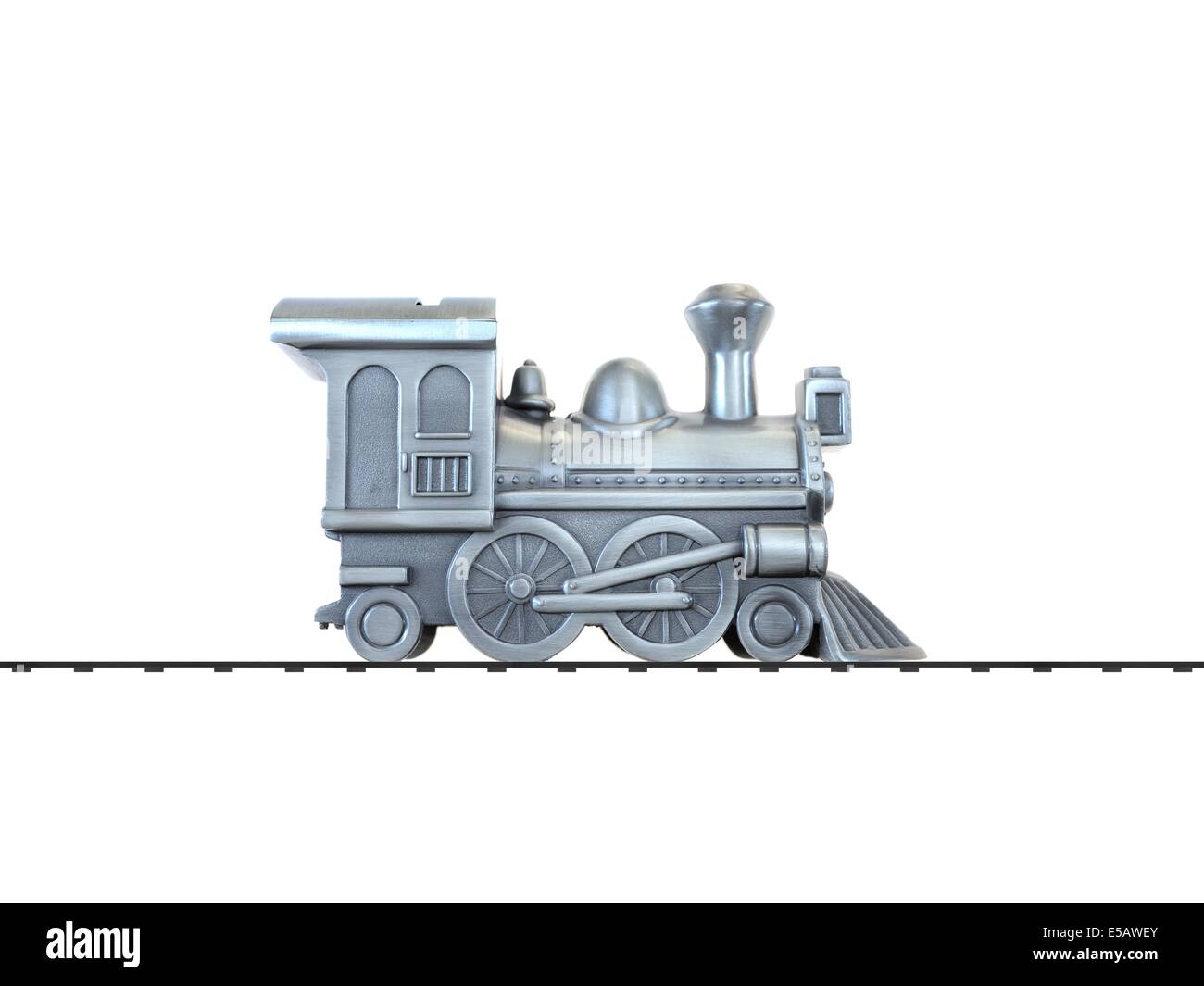 A toy train isolated against a white background Stock Photo - Alamy