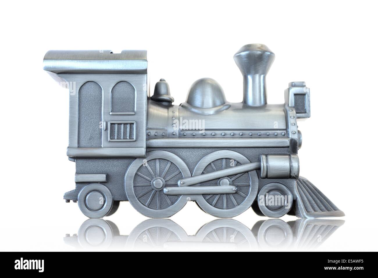 A toy train isolated against a white background Stock Photo - Alamy