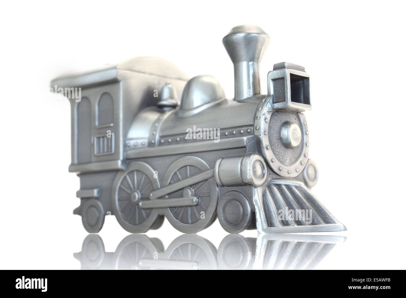 A toy train isolated against a white background Stock Photo - Alamy