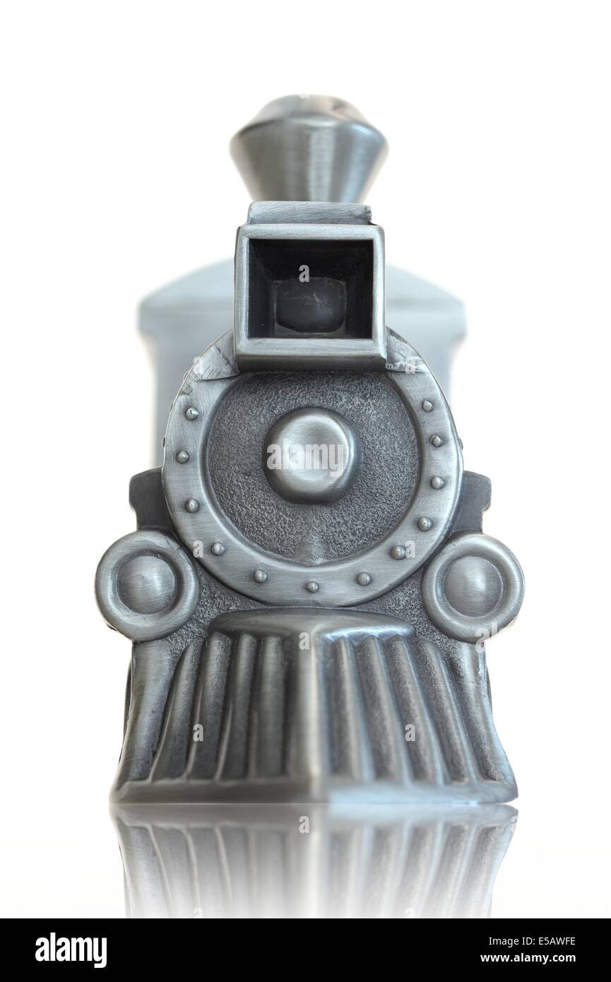 A toy train isolated against a white background Stock Photo - Alamy