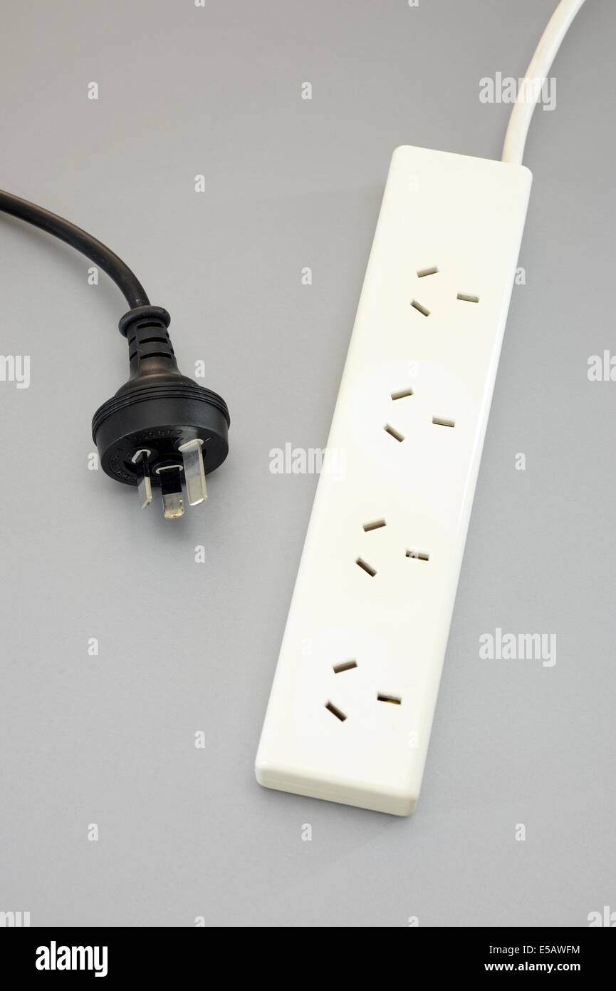 A close up shot of an Australian power cord Stock Photo - Alamy