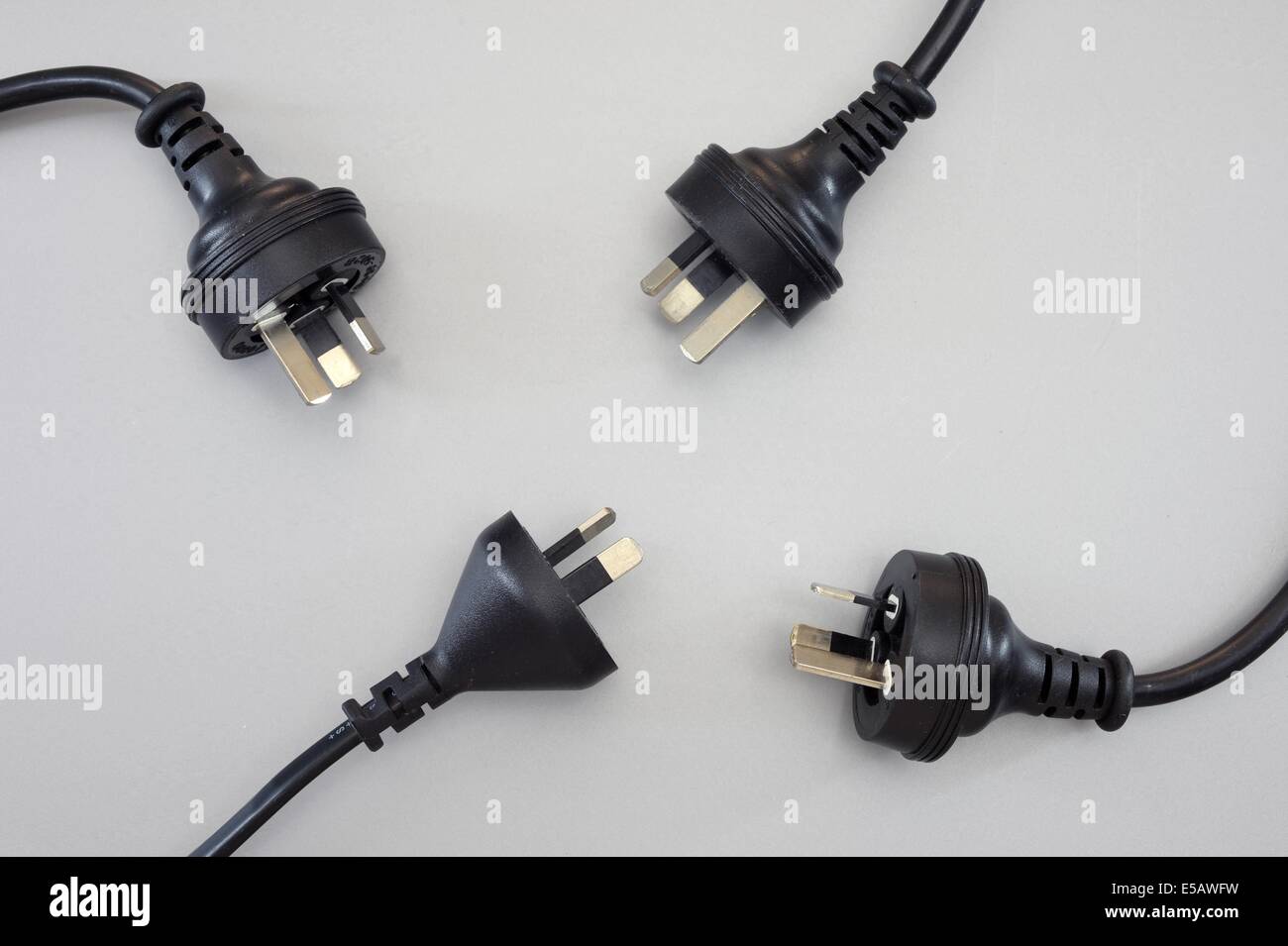 A close up shot of an Australian power cord Stock Photo - Alamy