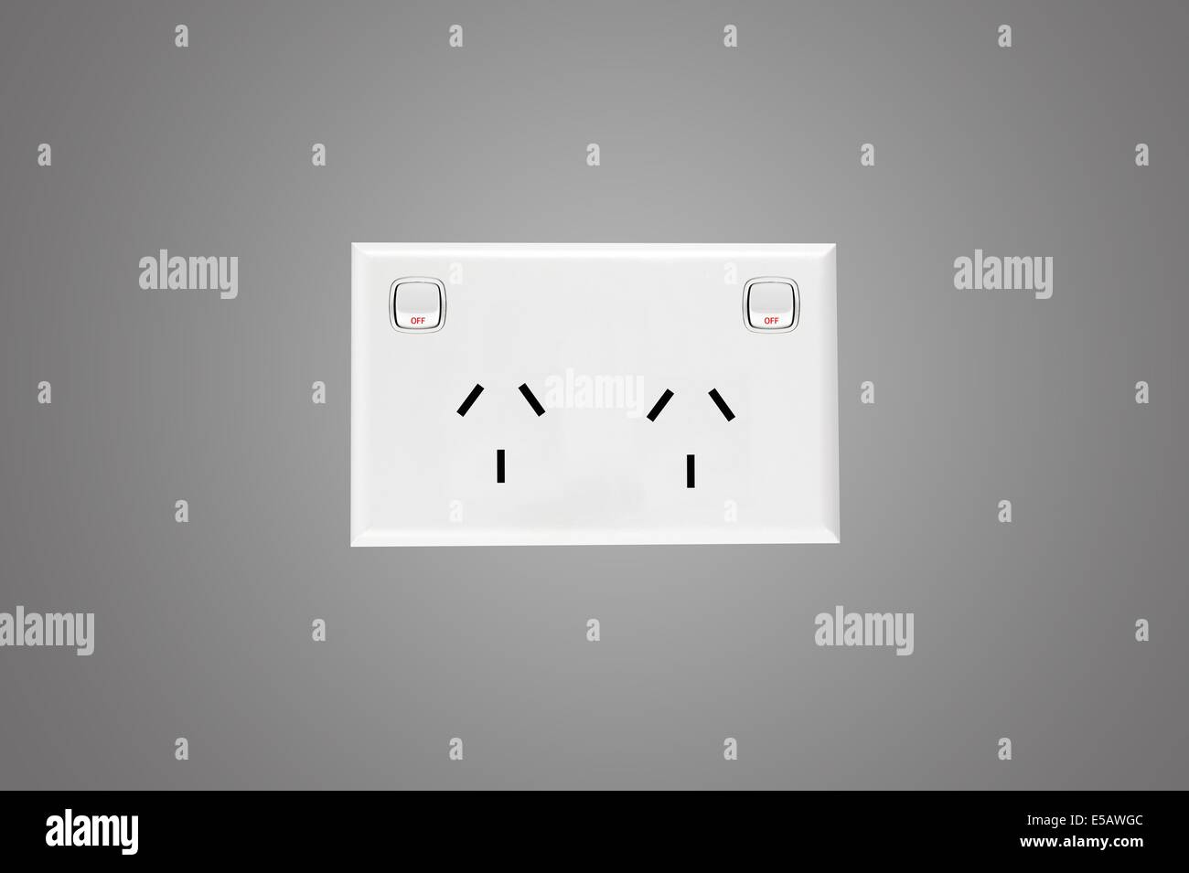 A close up shot of an Australian power outlet Stock Photo - Alamy