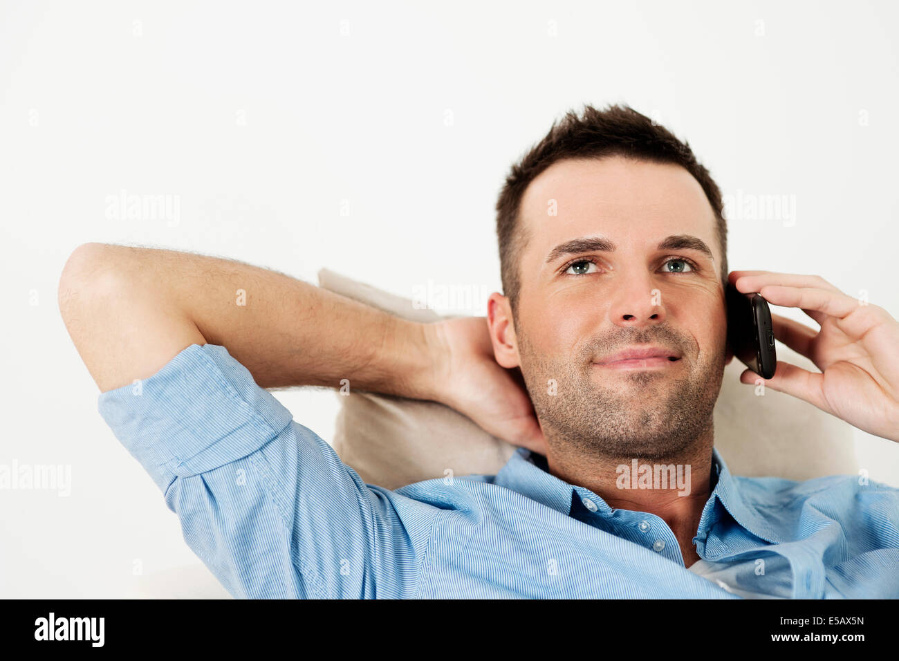 Man using smart phone debica hi-res stock photography and images - Alamy