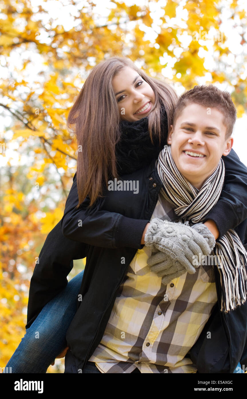 Piggyback ride Debica, Poland Stock Photo - Alamy