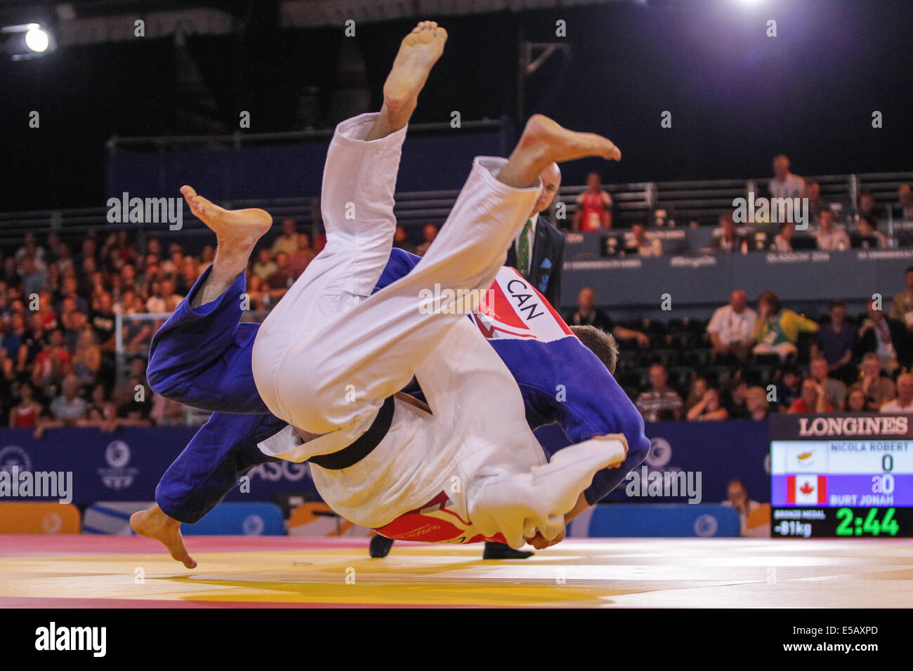 Glasgow, Scotland. 25th July, 2014. 2014 Commonwealth Games. Judo u81k ...