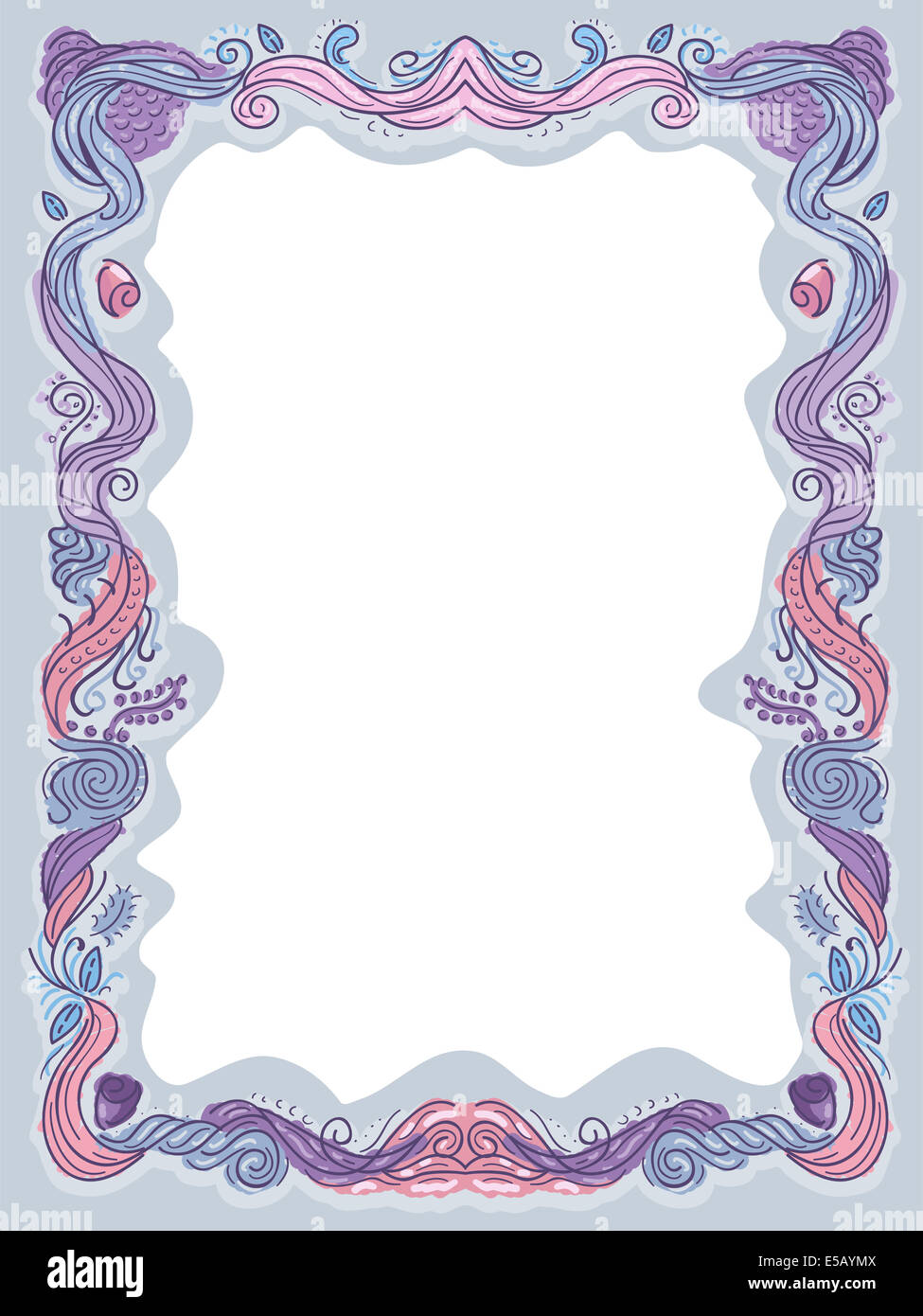 Frame Illustration with an Abstract Design Stock Photo - Alamy