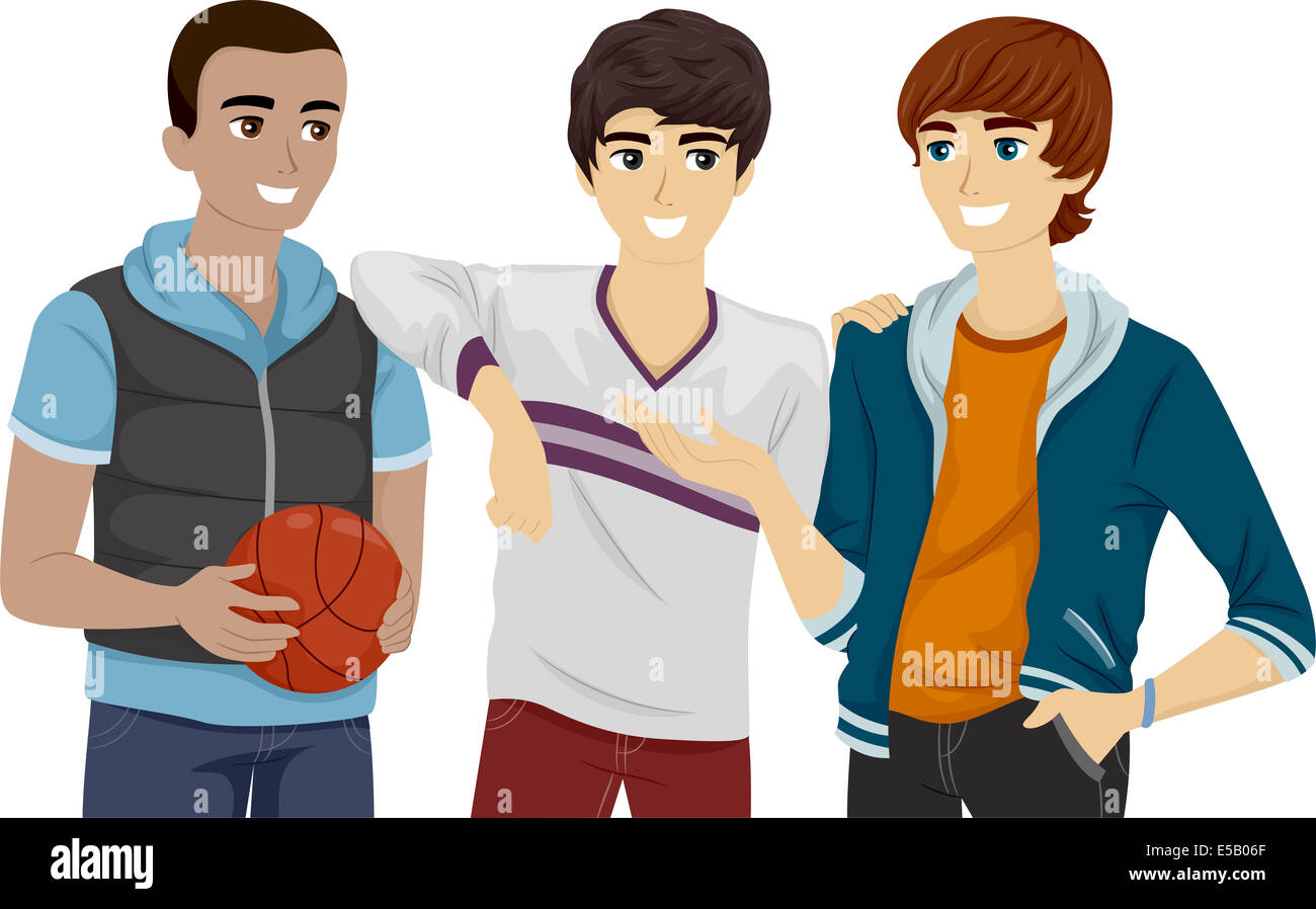 Friends hanging out vector hi-res stock photography and images - Alamy