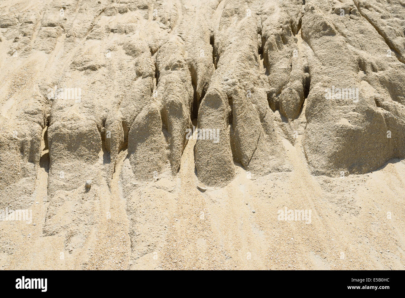 Heap of yellow gravel sand mound Stock Photo - Alamy