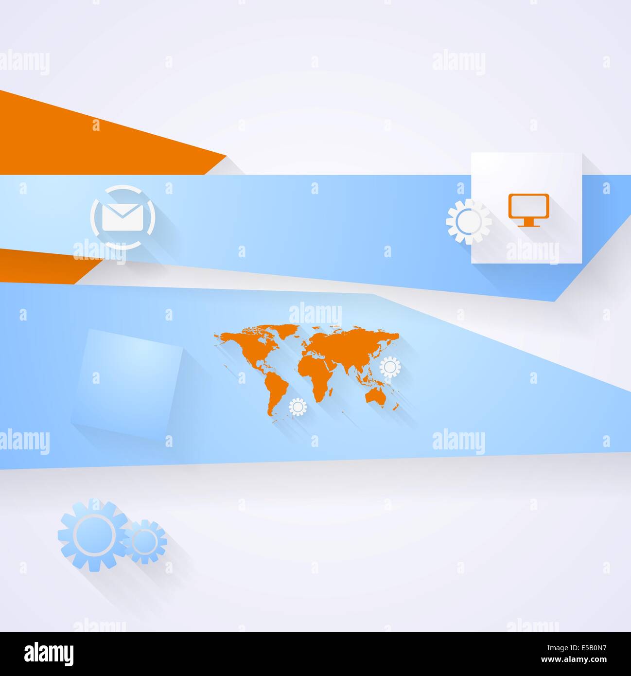Abstract flat tech concept background. Vector design Stock Photo - Alamy