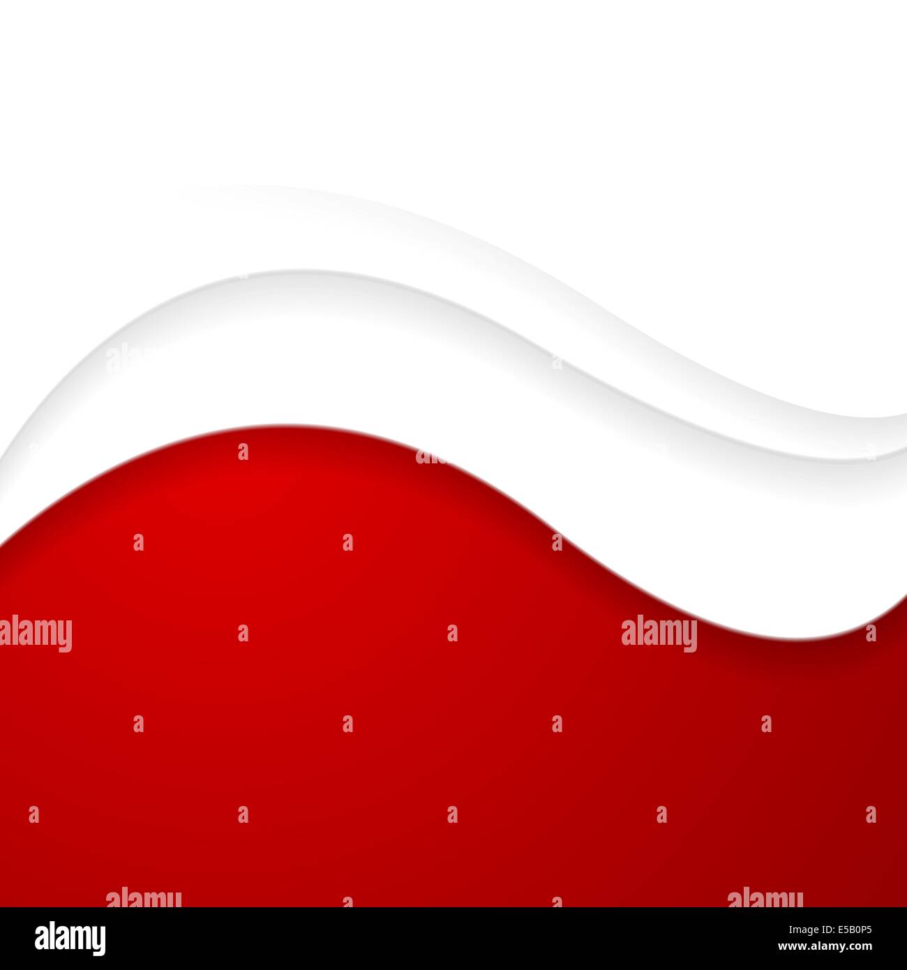 Abstract red and white wavy design. Vector background Stock Photo - Alamy