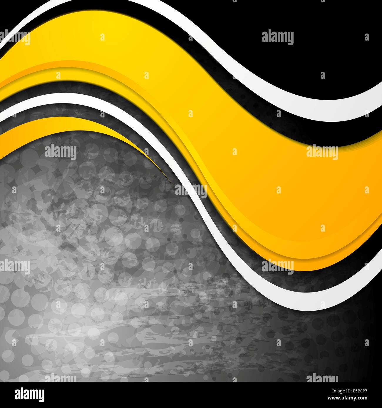 Bright waves on grunge background. Vector design Stock Photo - Alamy