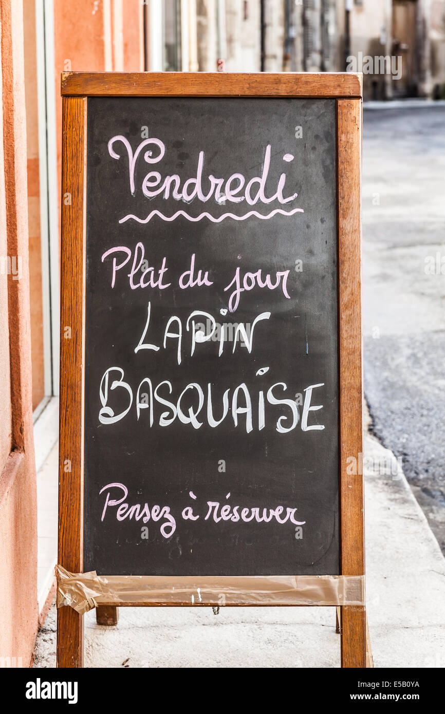 French Menu Card High Resolution Stock Photography and Images - Alamy