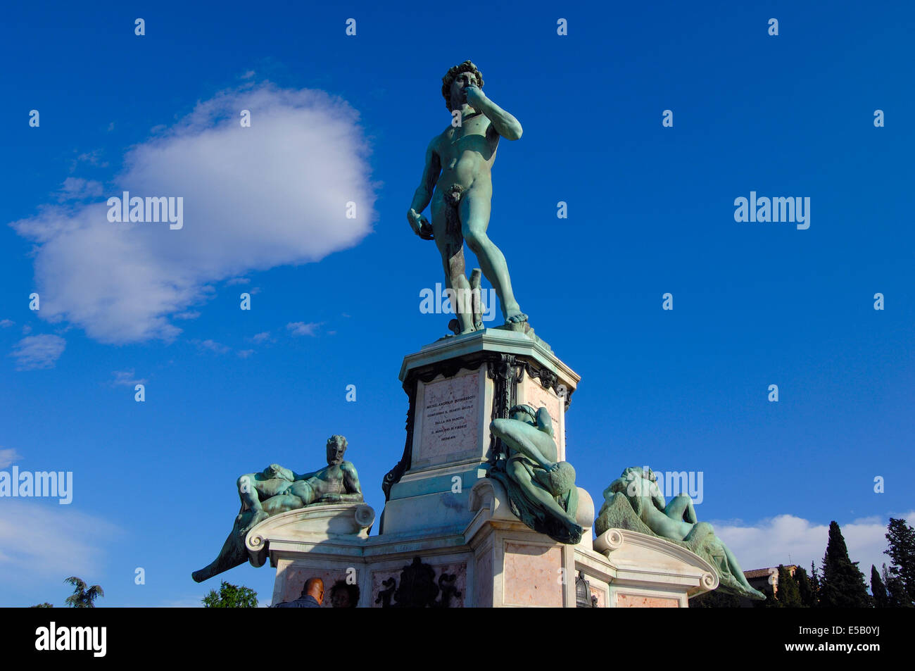 Florence, Statue of David by Michelangelo, Michelangelo square, Tuscany ...