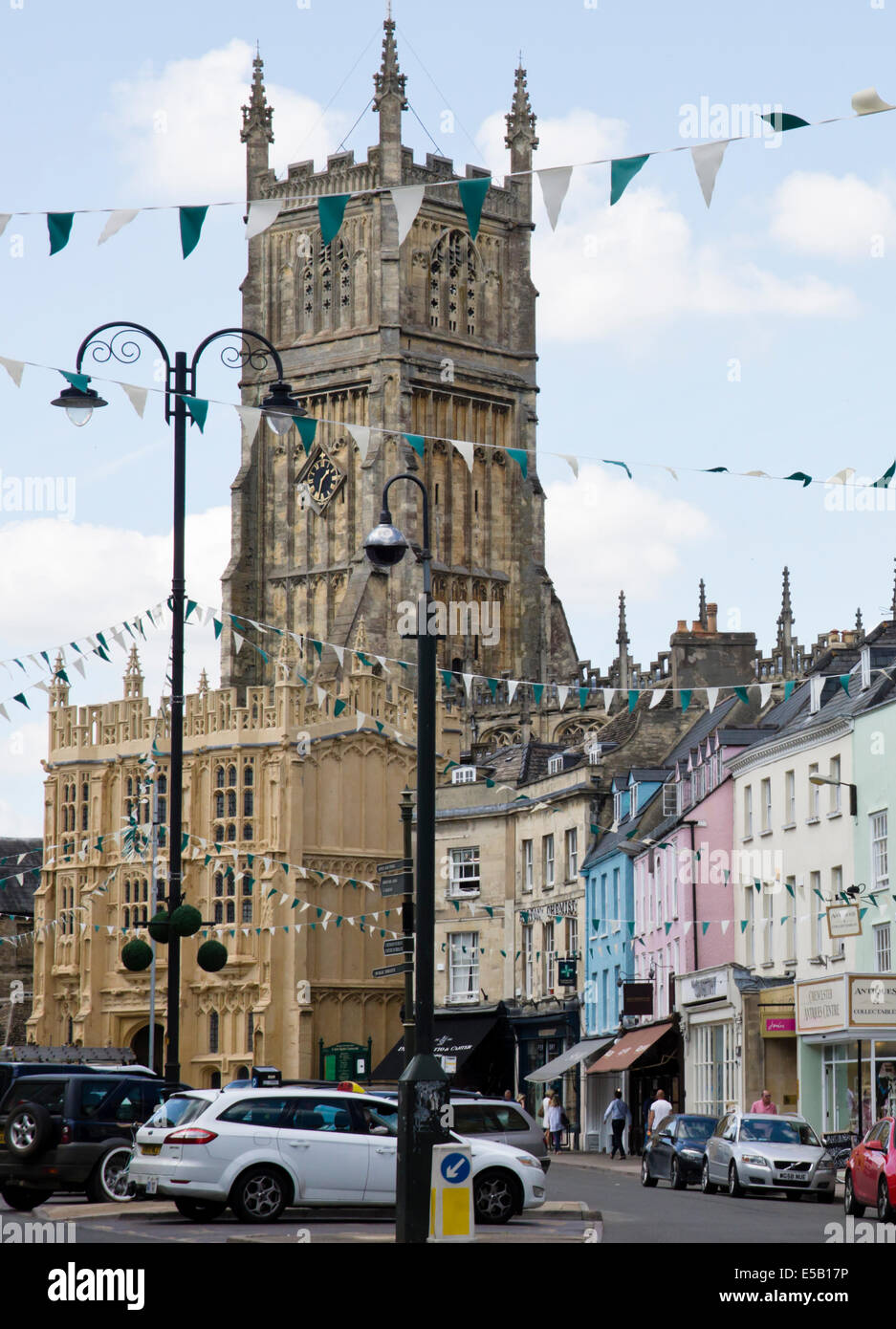 Cirencester, a country town in the Cotswolds Gloucestershire England UK ...