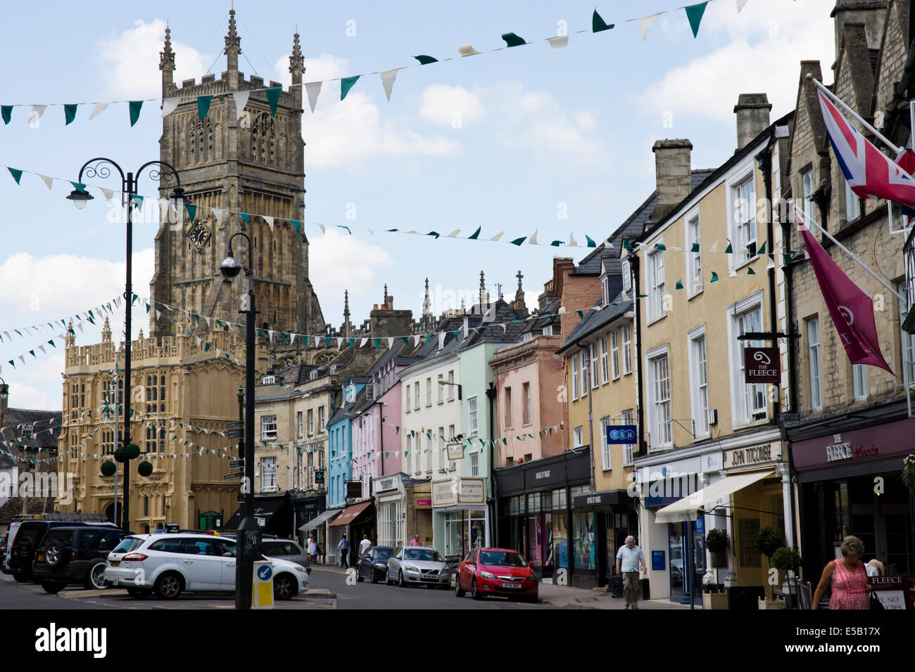 Cirencester, a country town in the Cotswolds Gloucestershire England UK ...