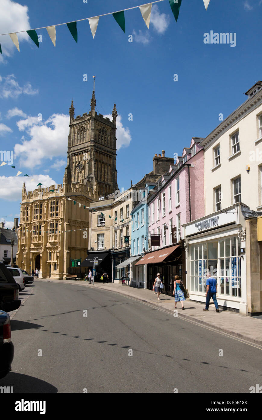 Cirencester, a country town in the Cotswolds Gloucestershire England UK ...