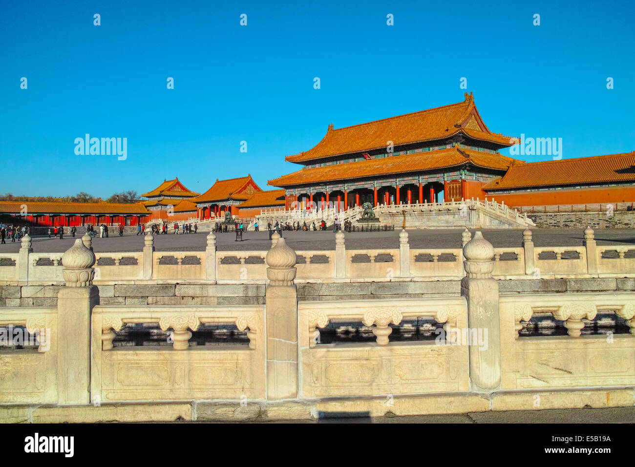 Taihe Gate and the square in Forbidden City Stock Photo - Alamy