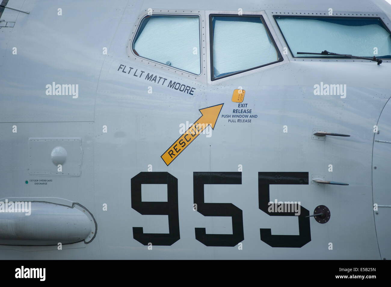 Boeing P8 Poseidon maritime reconnaissance aircraft of the US Navy at ...